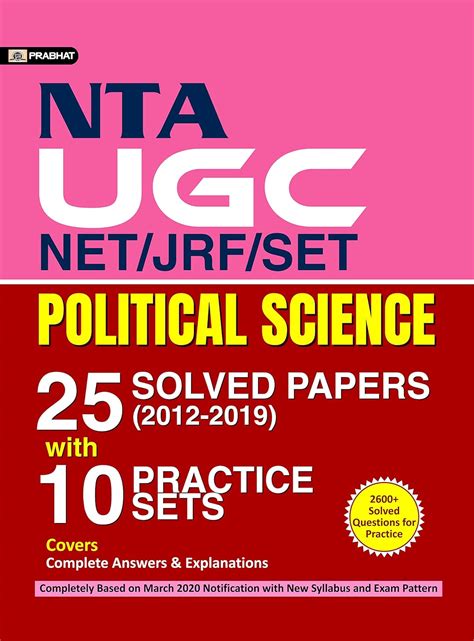 Nta Ugc Netjrfset Political Science 25 Solved Papers And 10 Practice Sets Ebook Team Prabhat