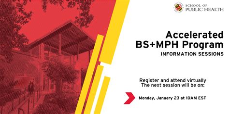 Accelerated Bsmph Program Information Session University Of Maryland