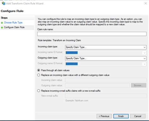 Create A Rule To Transform An Incoming Claim Microsoft Learn