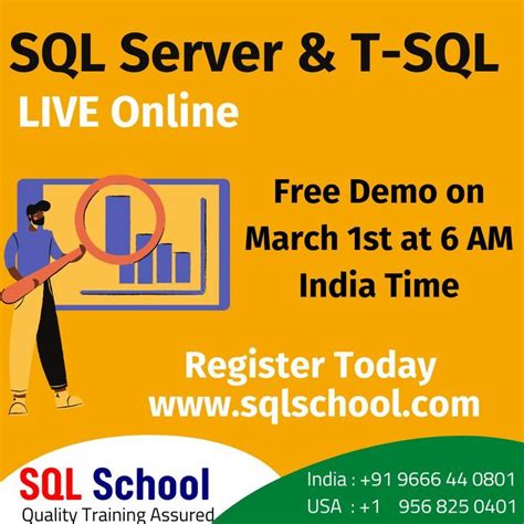 Free Demo On Microsoft Sqlserver And T Sql With Azure From Sql School