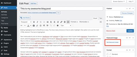 How To Add Featured Images In WordPress