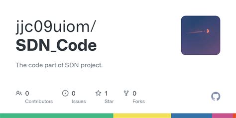 Github Jjc09uiom Sdn Code The Code Part Of Sdn Project