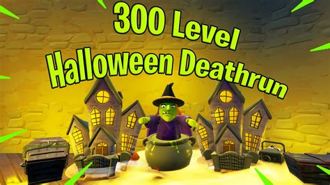 300 Level Halloween Skillrun 5782 2761 8519 By Fluffybuilds Fortnite Creative Map Code
