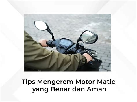 Tips Mengerem Motor Matic yang Benar dan Aman | Honda Mitra Jaya