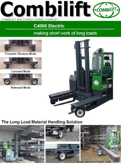 Combilift Forklift Parts Catalogue And Repair Manuals