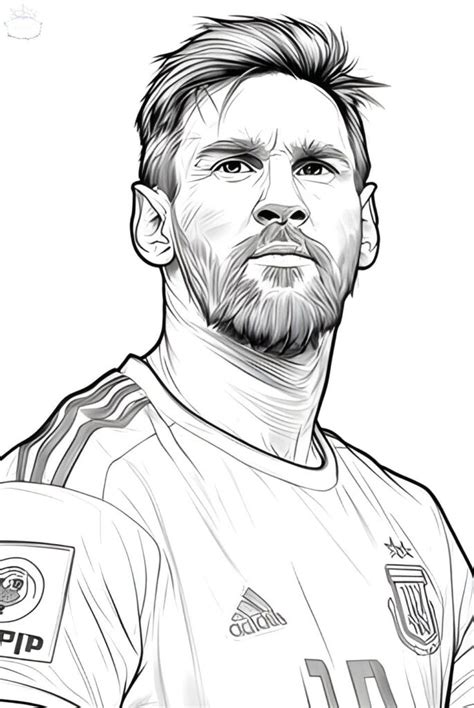 Dibujos De Lionel Messi Para Imprimir Y Colorear 🎨