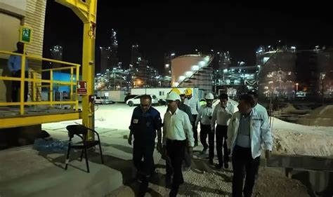 بازدید سیاوش میرحاجی مدیرعامل شرکت پتروشیمی پارس و مدیرارشد شرایط