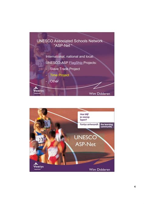 Unesco Aspnet And The Time Project Pdf