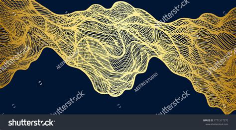 Gold Luxury Line Art Background Vector Stock Vector Royalty Free 1771517270 Shutterstock