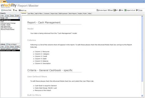 SQL Reporting Tool Intechrity