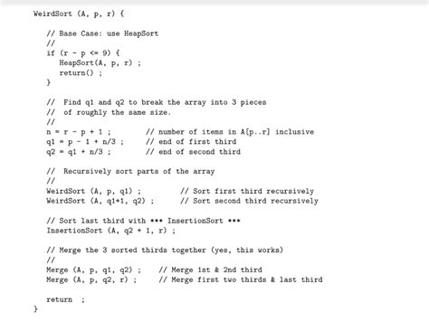 Solved Write A Recurrence Relation For The Worst Case