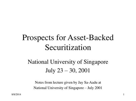 Ppt Prospects For Asset Backed Securitization Powerpoint Presentation Id 3036084