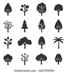 Set Vector Tree Stock Vector Royalty Free 286012841 Shutterstock