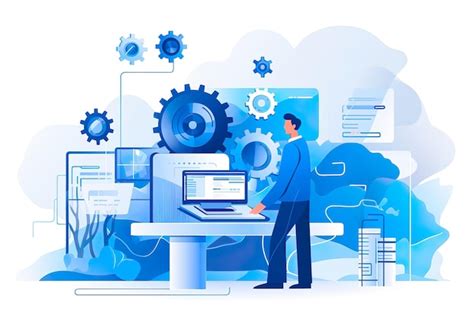 Premium Photo Business Processes Automation Abstract Concept