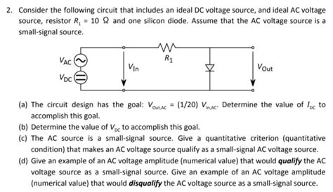 Solved Consider The Following Circuit That Includes An Chegg Com