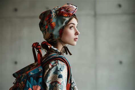 Versatile Backpack Cap Woman Generate Ai Premium Ai Generated Image