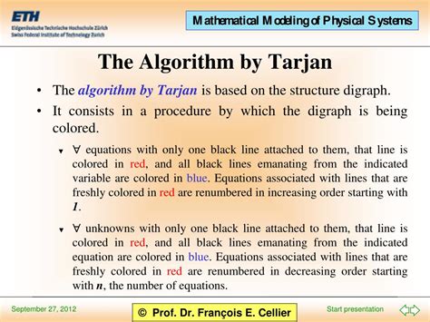 Ppt Tarjan Algorithm Breaking Algebraic Loops Systematically Powerpoint Presentation Id 6522093