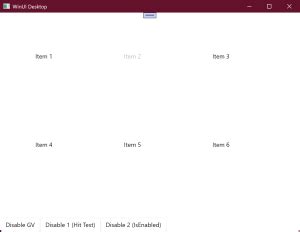 How To Disable Individual GridView And ListView Items In A XAML Application WinUI Uno