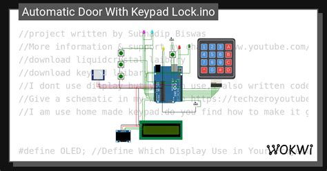 Door Lock Wokwi Arduino And Esp32 Simulator