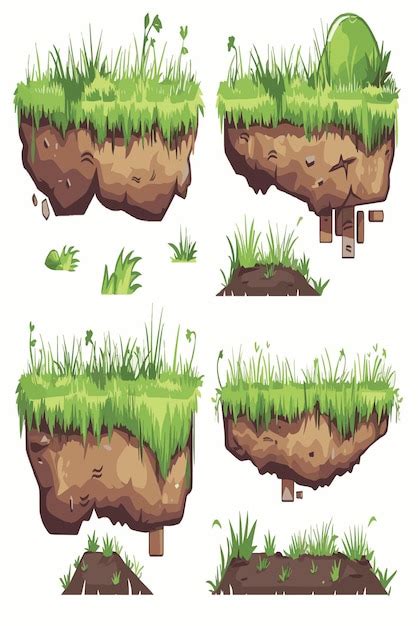 2d Platformer Game Assets Premium Ai Generated Vector