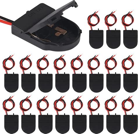 Amazon Com D FLIFE Pcs Button Battery Holder Coin Cell Battery Holder With Switch X CR