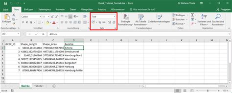 Lektion A Die Excel Spaltenformate