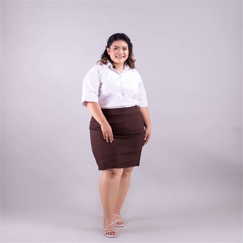 Jual My Size Rok Pendek Basic Ukuran Besar Jumbo Big Size Cokrg308