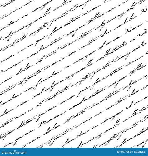 Seamless Abstract Text Pattern Stock Illustration Illustration Of