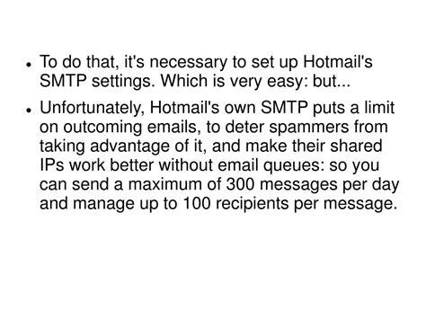 Ppt What Is Hotmail Smtp Server Setting Powerpoint Presentation
