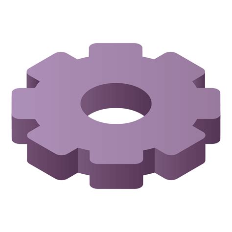 Gear System Icon Isometric Style Vector Art At Vecteezy