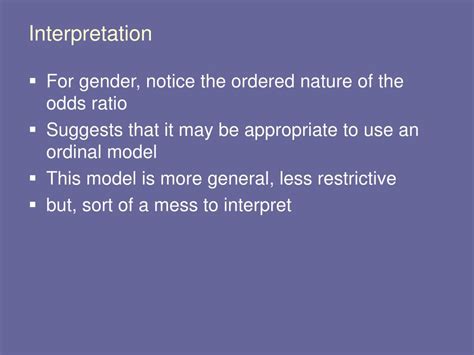 ppt lecture 18 ordinal and polytomous logistic regression powerpoint presentation id 4625162