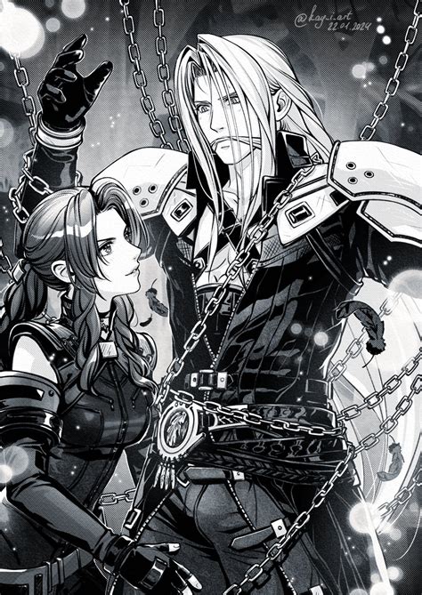 Kay I Aerith Gainsborough Aerith Gainsborough Rosy Battle Suit Sephiroth Final Fantasy