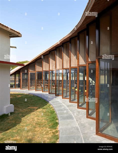 Side View Showing Window Frame Maya Somaiya Library Kopargaon