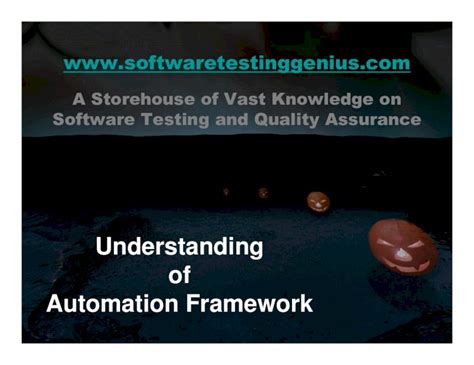 Pdf Understanding Of Automation Framework · Understanding Of Automation Framework A Storehouse