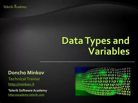PPT Data Types And Variables PowerPoint Presentation Free Download ID 5722873