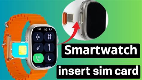 How To Insert Sim Card In Smartwatch Smartwatch Youtube