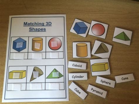 D D Shape Matching Teaching Resources