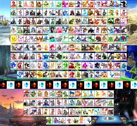 Super Smash Bros Fan Roster By Kanshinx3 On Deviantart