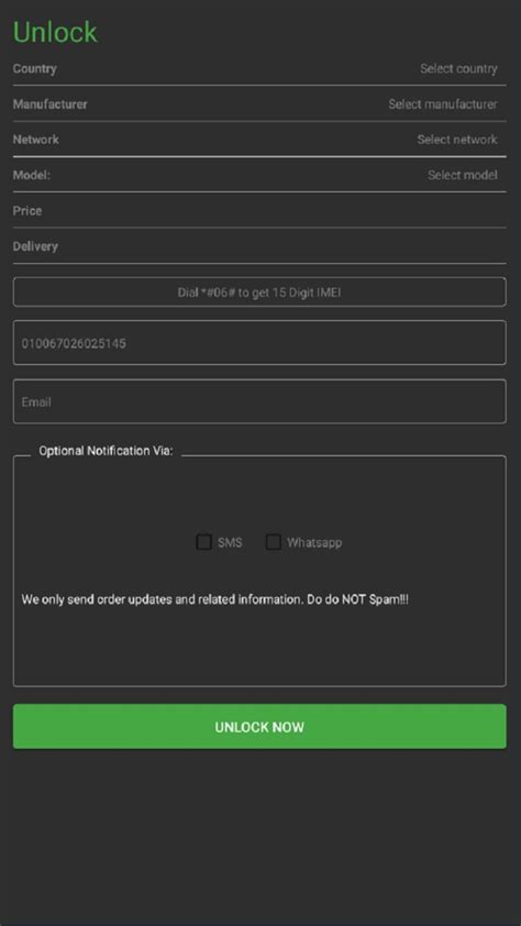 Free IMEI SIM Unlock Code APK For Android Download
