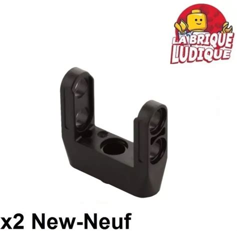 Lego Technic 2x Pin Connector Toggle Joint Smooth Bouble Noir Black 87408 Neuf Eur 1 79