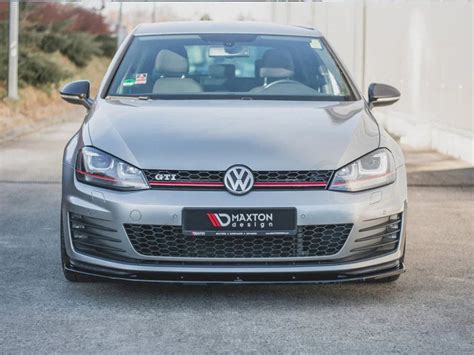 Maxton Design Front Splitter V1 Volkswagen Golf Mk7 Gti 13 16