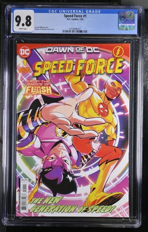 Speed Force 1 Cgc 98 Nicuolo Cover A Dc 2023 Flash Teen Titans White