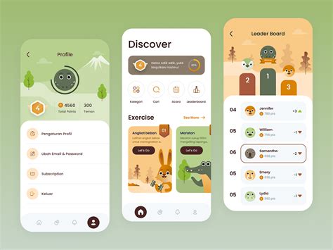 Exercise Game App Explorations By Salung Paperpillar For Paperpillar On Dribbble