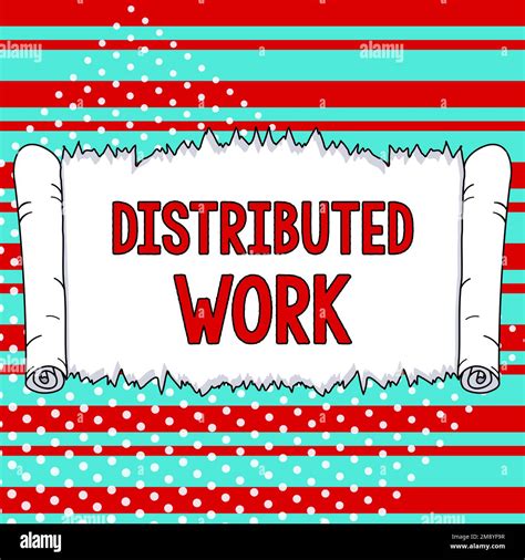 Handwriting Text Distributed Work Business Idea Practiced By Enterprises Using Network