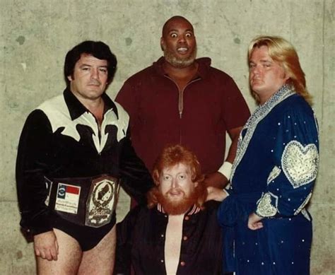 Download Professional Wrestler Leroy Brown With Fellow Wrestlers