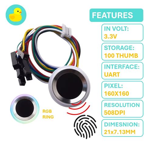 SFM V UART Capacitive Fingerprint Sensor Module Shopee Malaysia