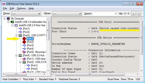 video need help using procmon to debug power surge on usb port