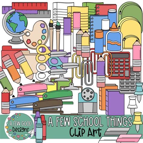 A Few Things Back To School Clip Art By A Few Good Designs By Shannon Few