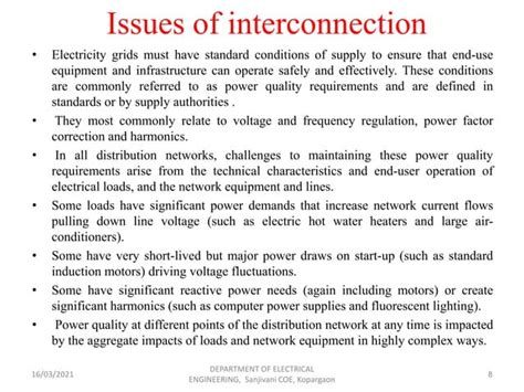 Interconnection Issue In Microgrid Pptx