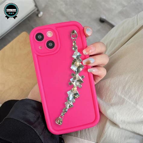 Jual Gc Case Casing Silikon Matte Rose Fuschia Diamond Handgrip Casing Hp Compatible For